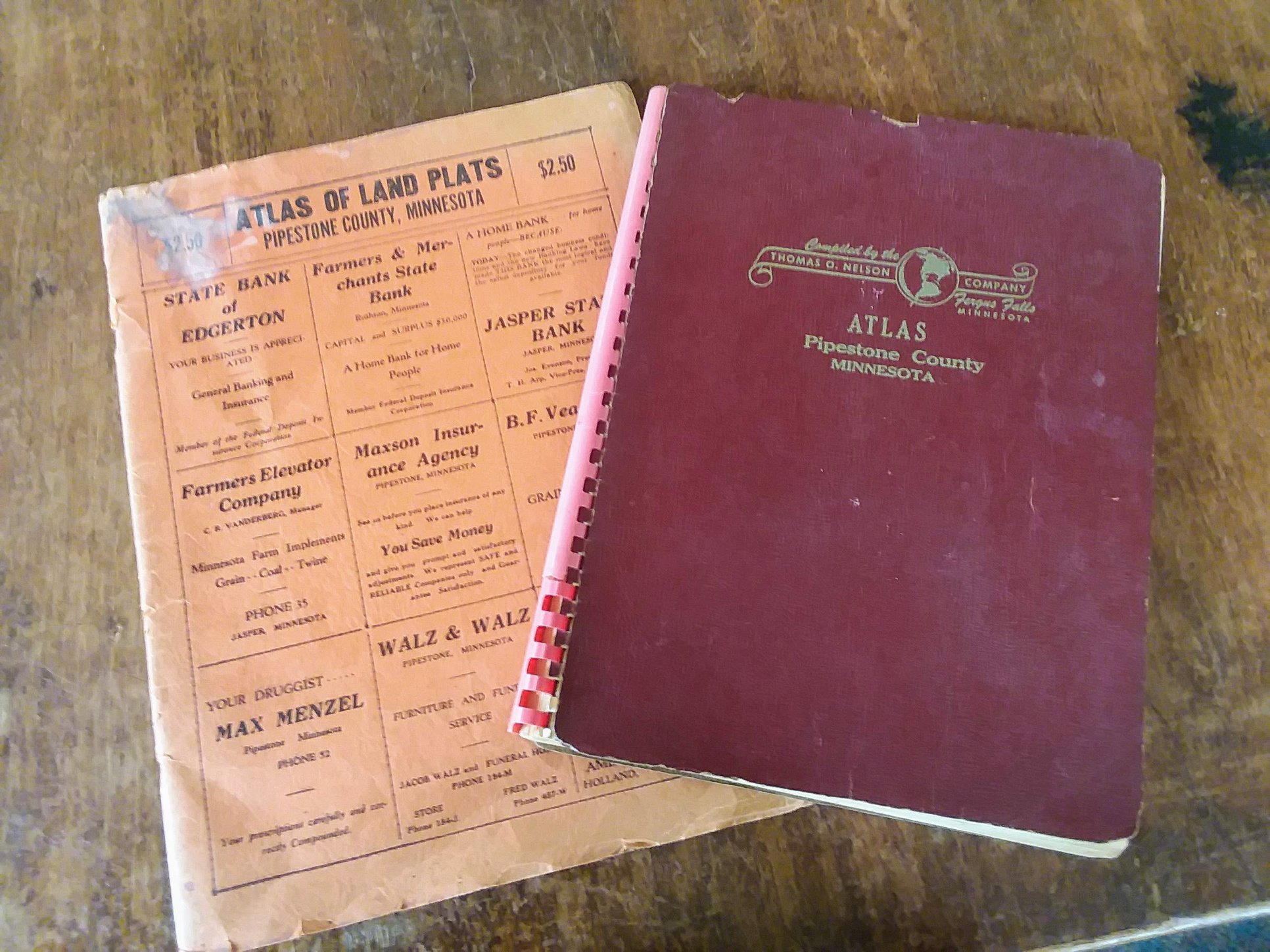 Maps, Plat Books, and Close Brothers Land Sale Records – Pipestone ...